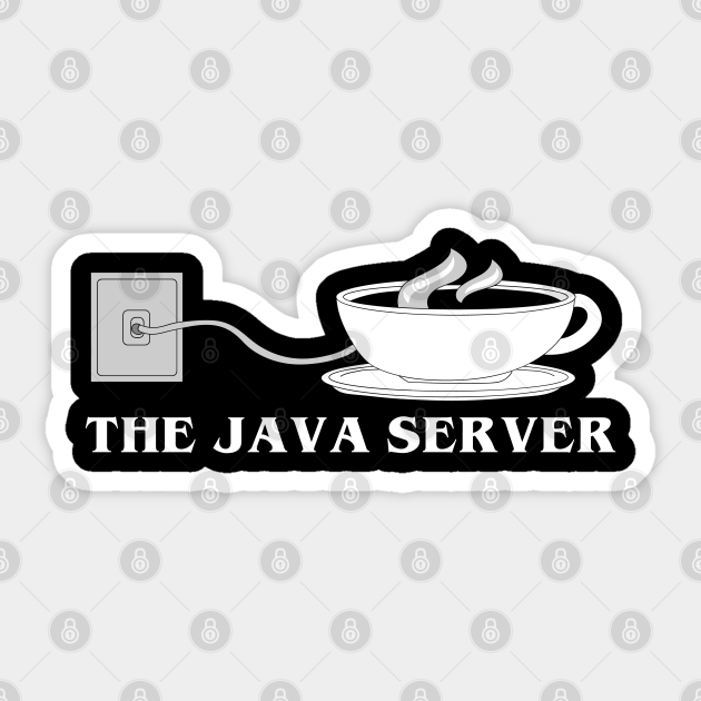 The Java Server - Simpsons - Sticker | TeePublic